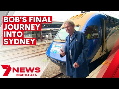 NSW train driver Bob Gibson retires at Central Railway Station | 7NEWS ...
