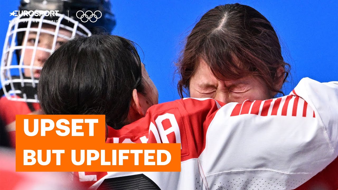 Finland Ice Hockey team console crying Japanese player after 7-1 win ...