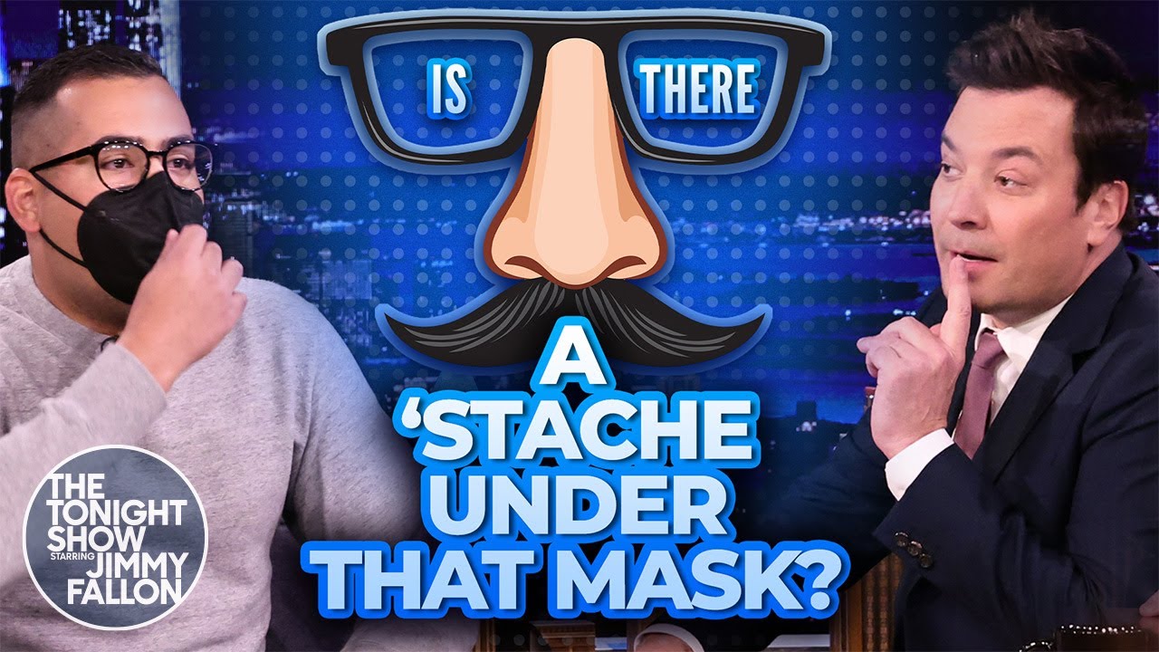 Is There a ‘Stache Under That Mask? | The Tonight Show Starring Jimmy ...