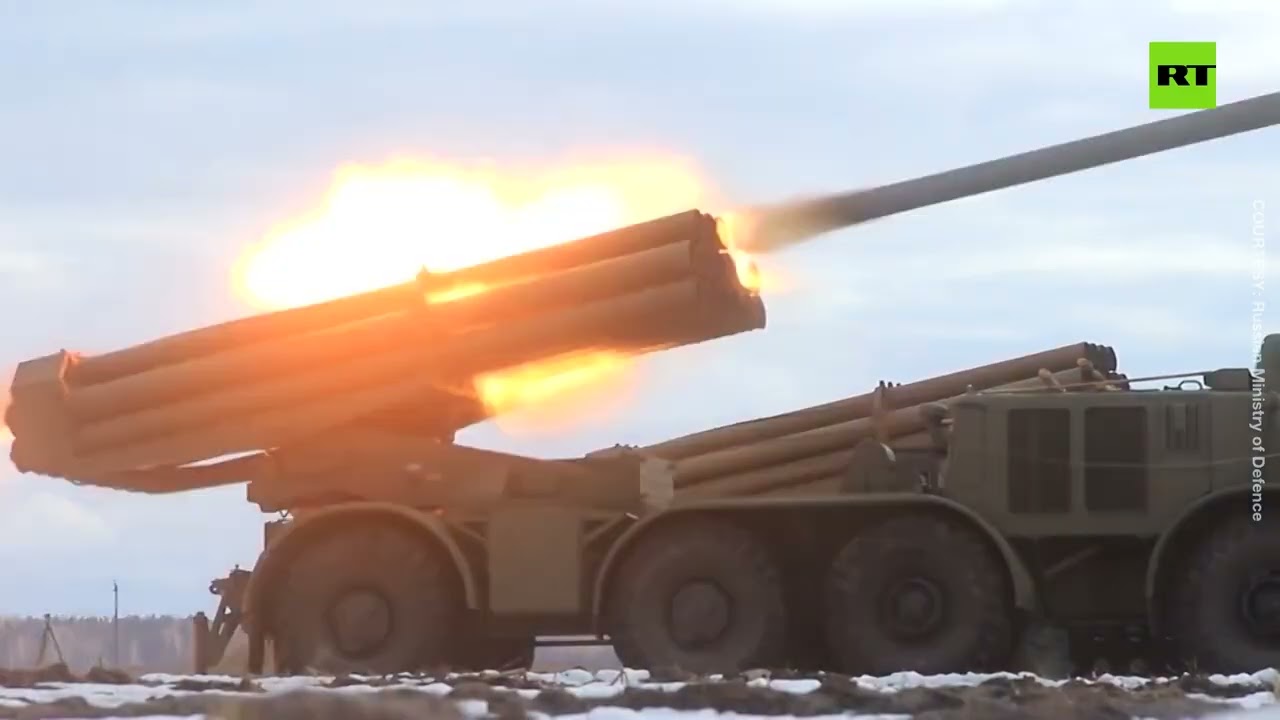 Russia-Belarus joint military exercise at Osipovichsky training ground ...