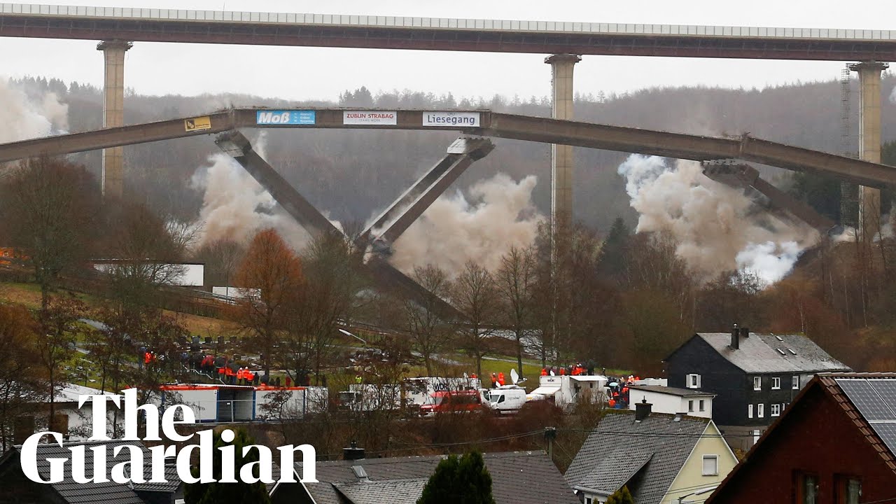 German bridge demolished using 120kgs of explosives - The Global Herald