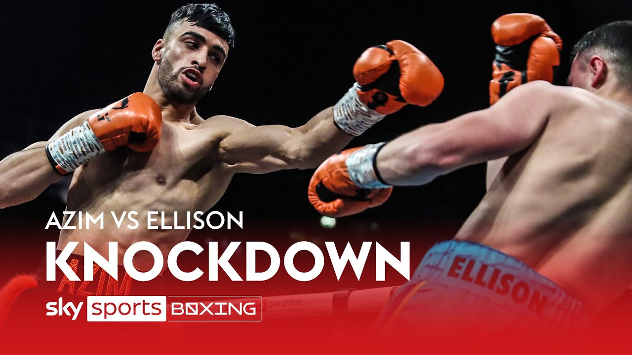 KNOCKDOWN! Adam Azim floors Jordan Ellison in third round of super ...