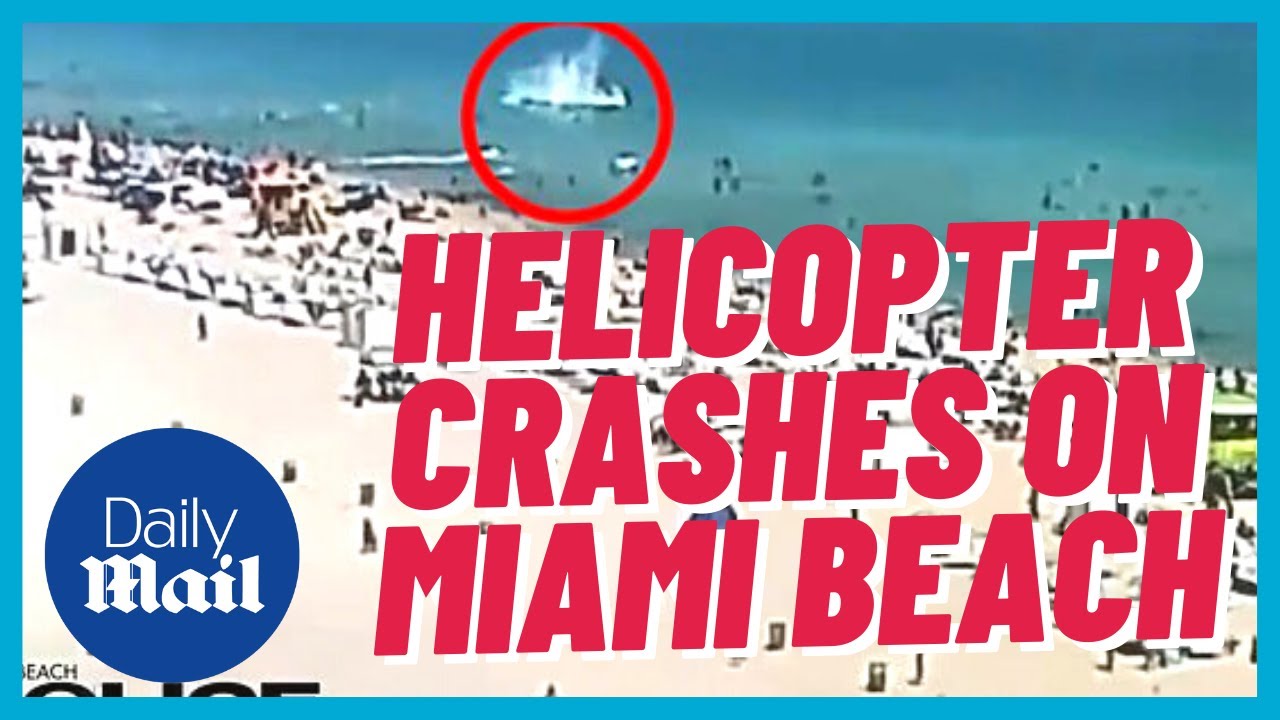 Moment helicopter CRASHES on Miami South Beach - The Global Herald
