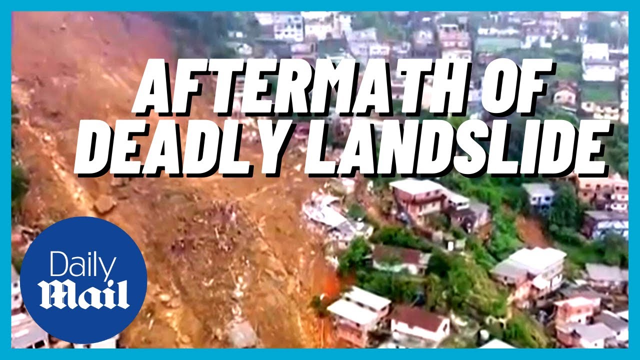 Brazil landslide: Footage shows aftermath of deadly Petrópolis mudslide ...