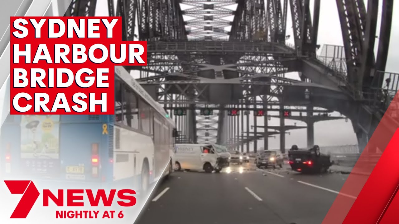 Video of the fiery crash on the Sydney Harbour Bridge | 7NEWS - The ...