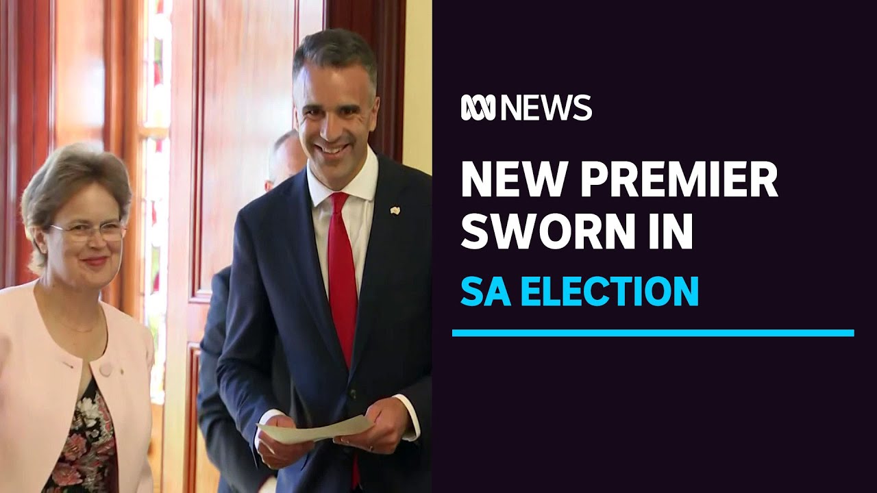 Peter Malinauskas sworn in as South Australia's new Premier | ABC News ...