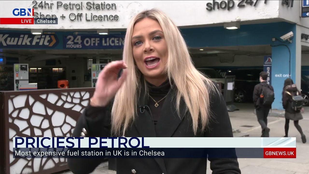 GB News' Ellie Costello visits the most expensive fuel station in the ...