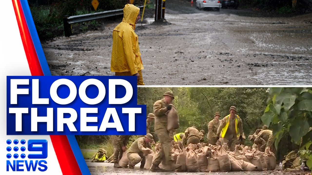 Major flood threat after heavy rain across NSW north coast | 9 News ...