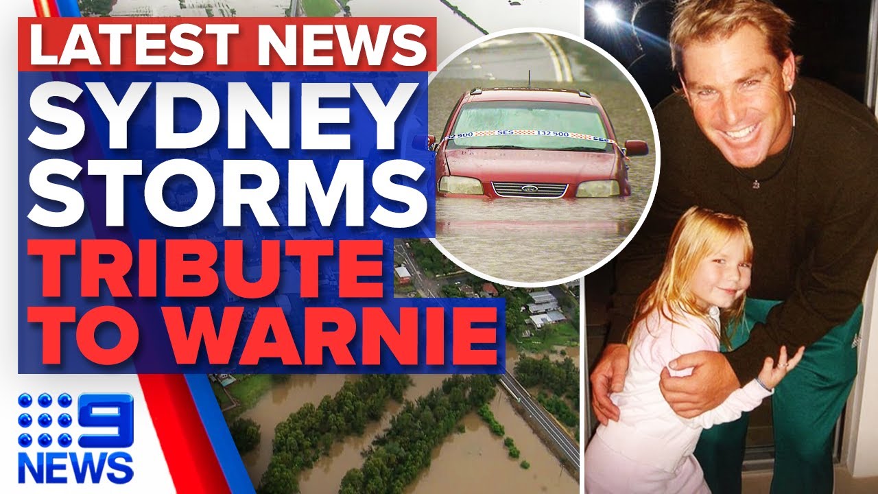 Flood rescue in Sydney’s southwest, Shane Warne’s family breaks silence ...