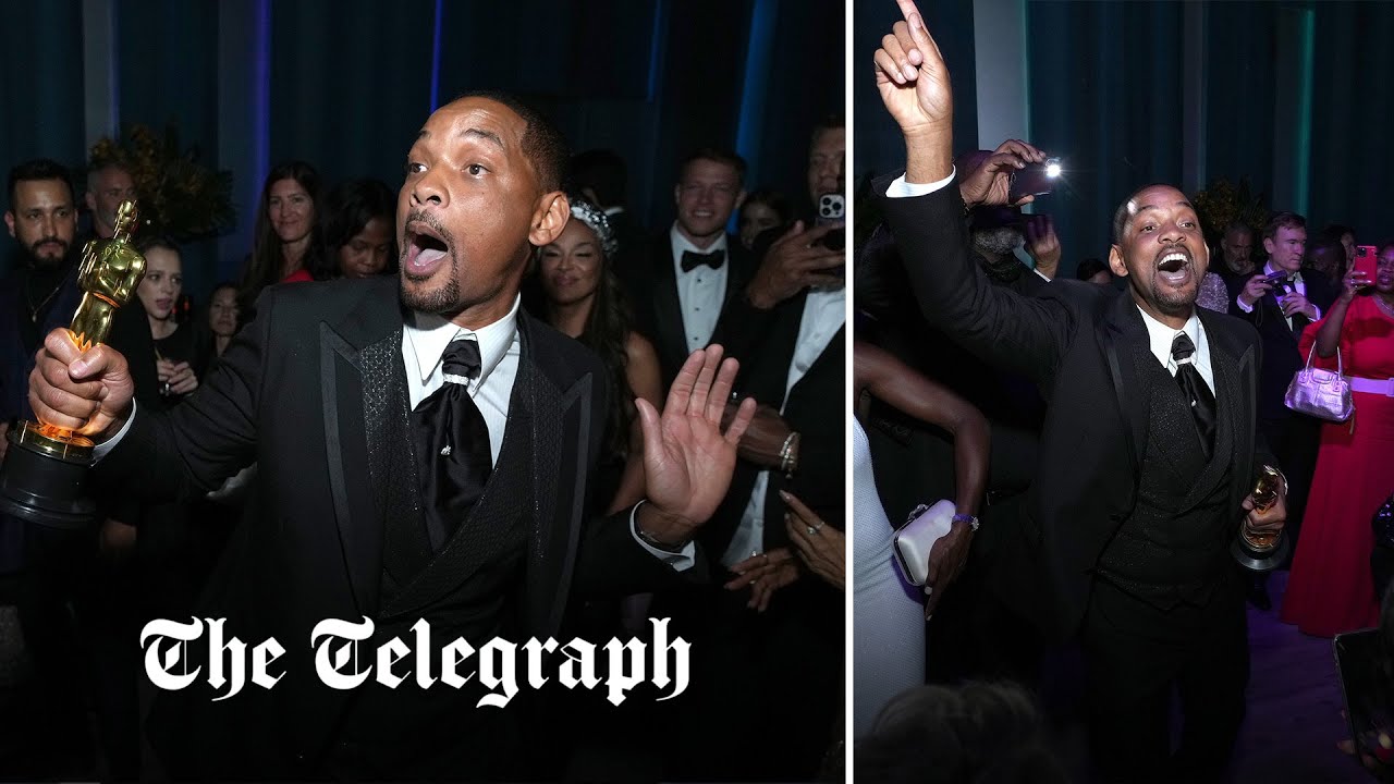 Will Smith smiles and dances at Oscars 2022 afterparty after slapping ...
