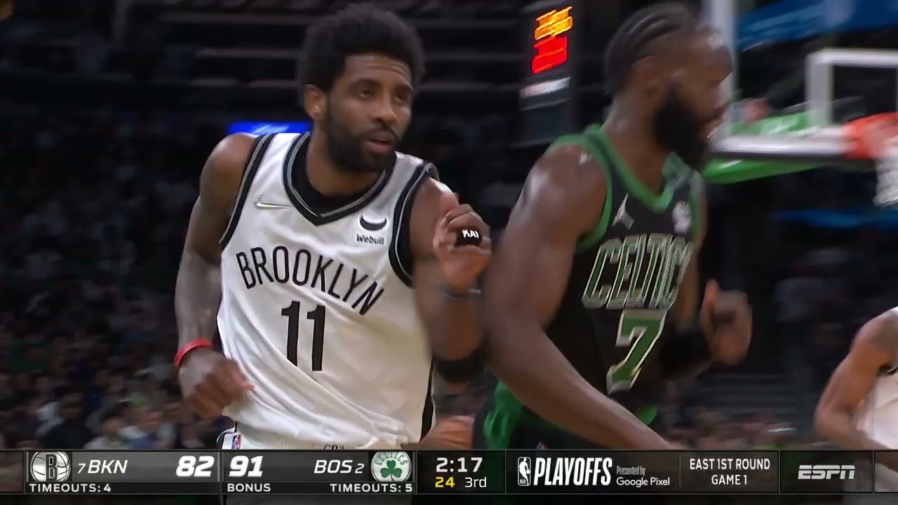 Kyrie gives Celtics fans the middle finger after tough jumper - The ...