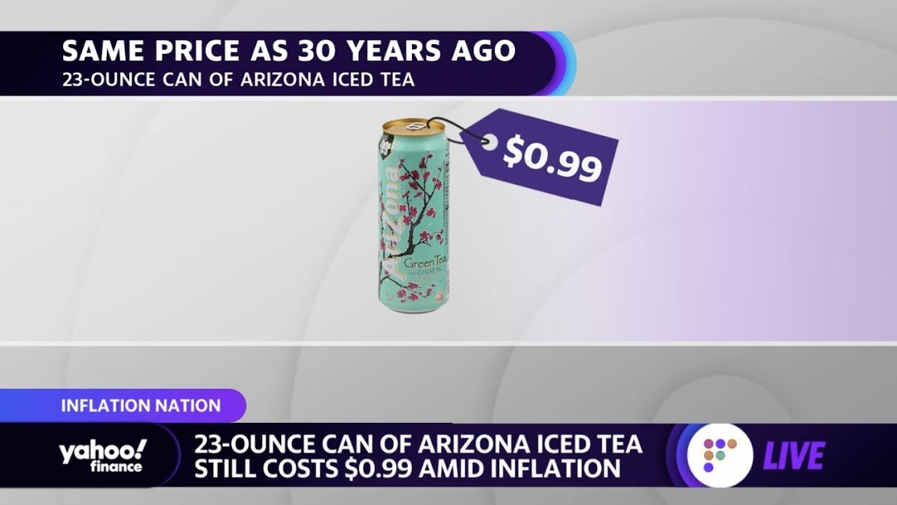 Inflation: 23-ounce Arizona Iced Tea can still costs $0.99 - The Global ...