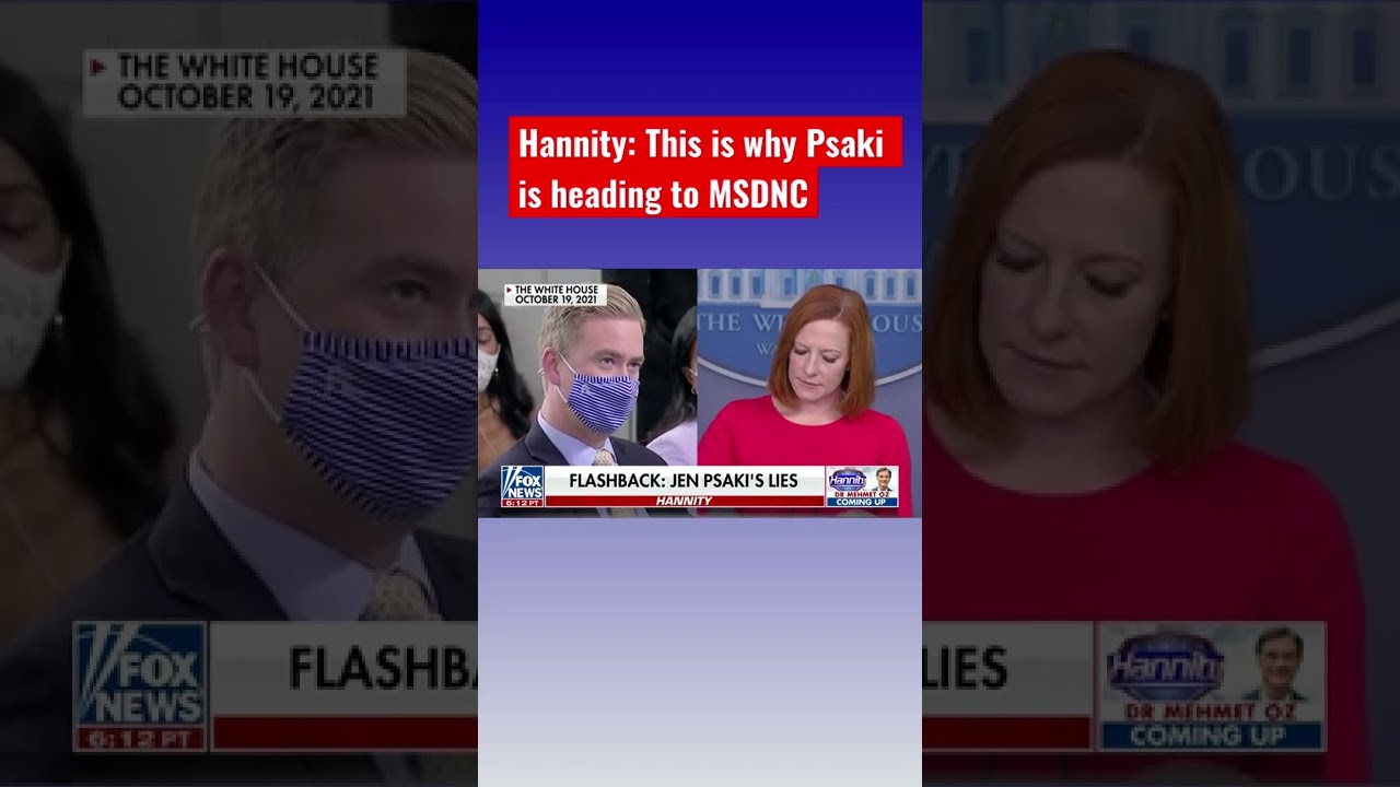 Hannity: Here’s the proof Psaki is a notorious liar #shorts - The ...