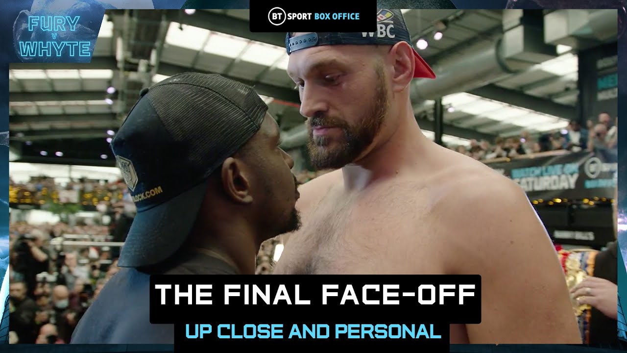 Behind the scenes: Tyson Fury and Dillian Whyte final face-off, up ...