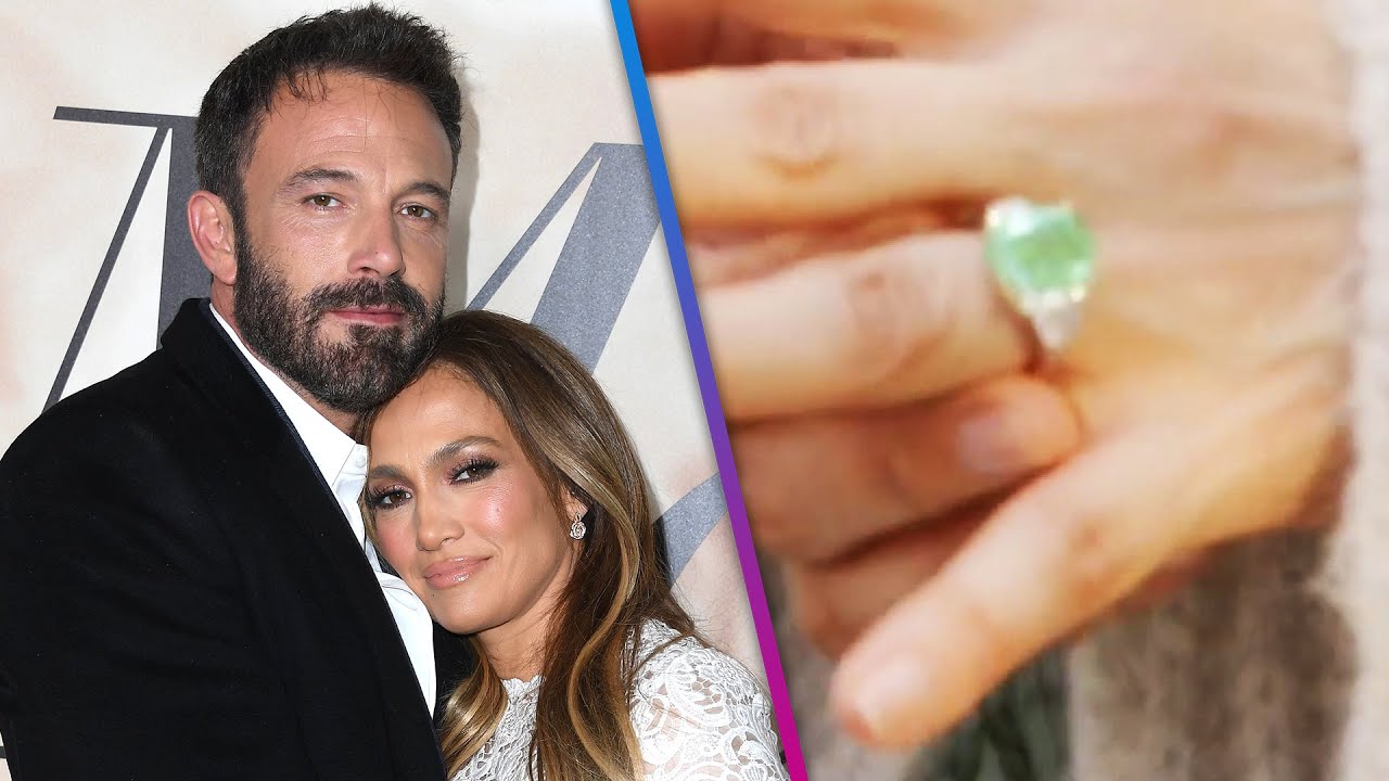 J.Lo’s Green ENGAGEMENT Ring Channels Versace Dress - The Global Herald