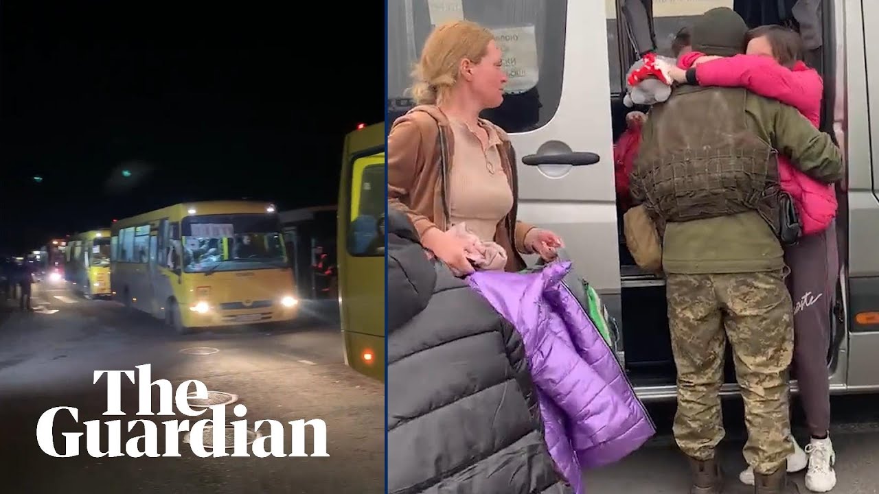 Thousands of people brought to safety in a convoy of Ukrainian buses ...