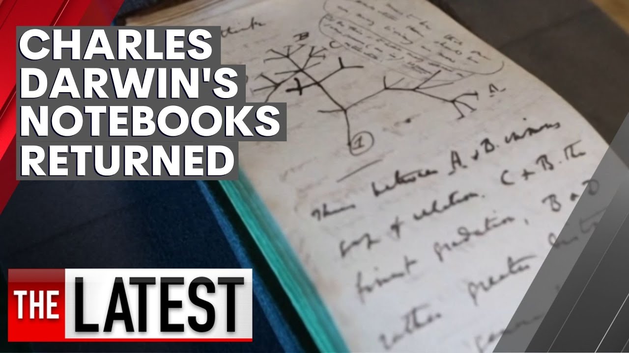 Two famous Charles Darwin notebooks return 20 years are being stolen ...