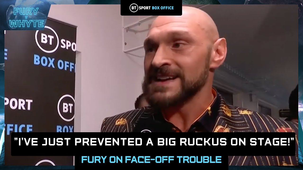 Tyson Fury's snap reaction to Dillian Whyte face-off: "I've just ...