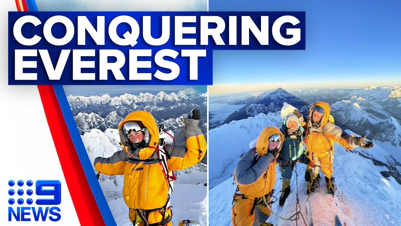 Teen becomes the youngest in history to climb Mt Everest | 9 News ...