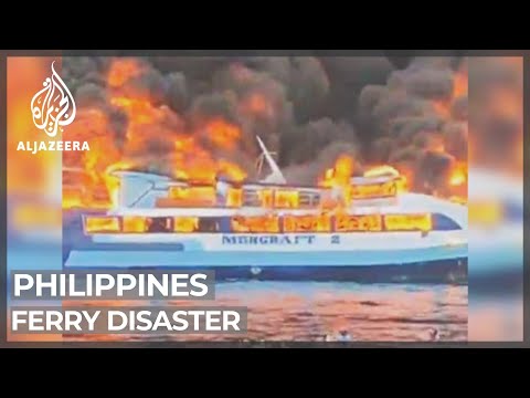 Philippines: Seven killed after fire engulfs passenger ferry - The ...