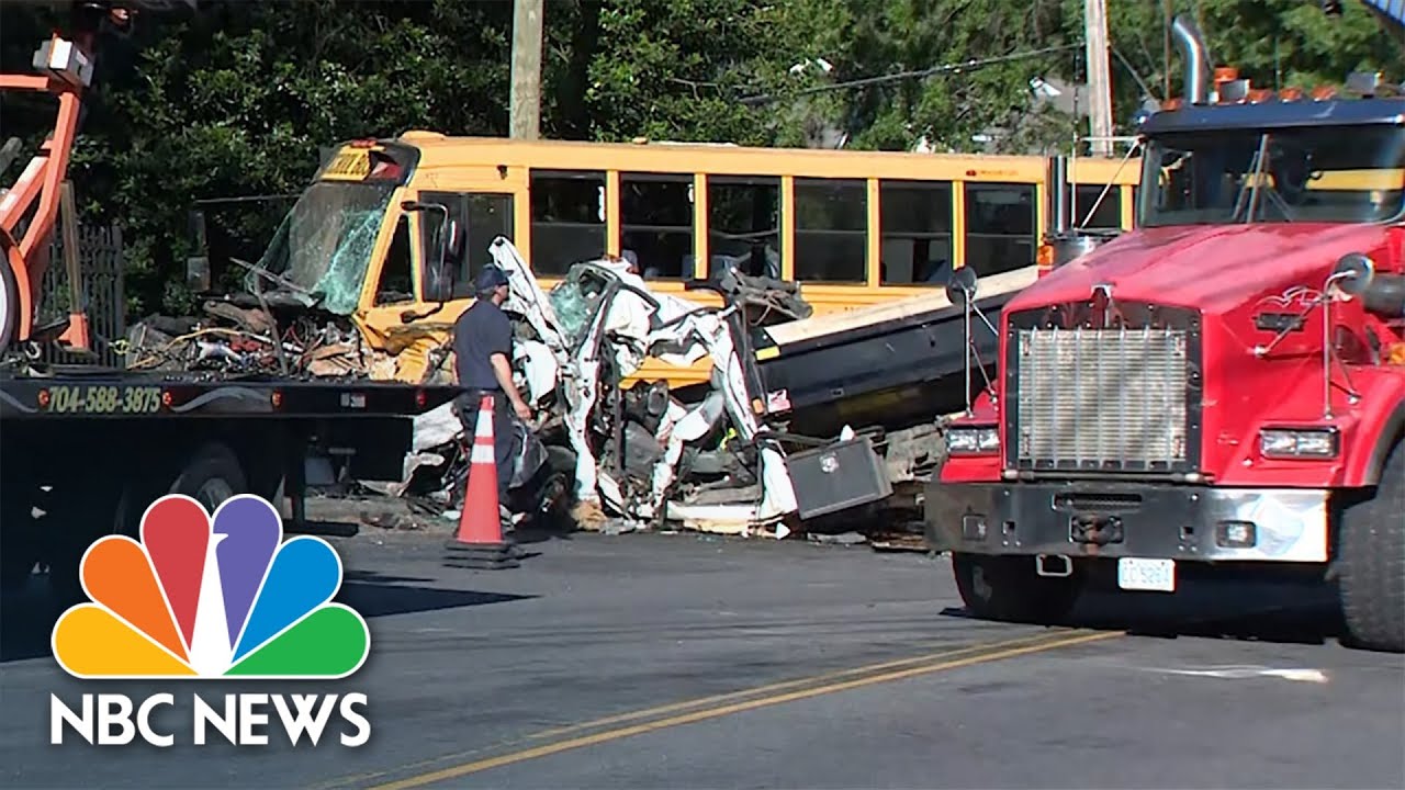 Video Shows Wreckage Of North Carolina Crash Between School Bus And ...