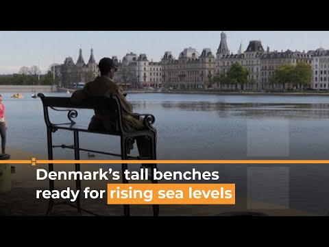 Elevated benches aim to draw attention to rising sea levels in De - The ...