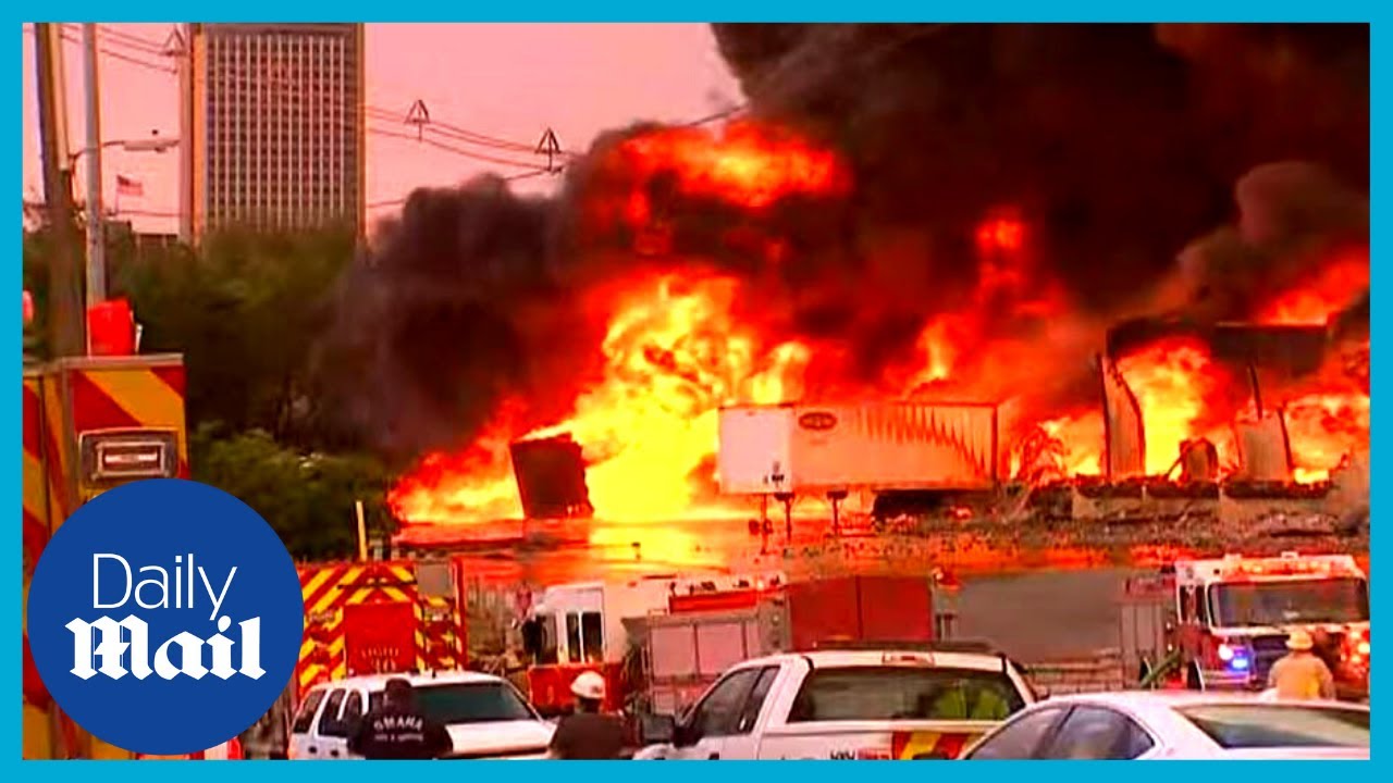Enormous fires erupt at chemical plant in Omaha, Nebraska - The Global ...