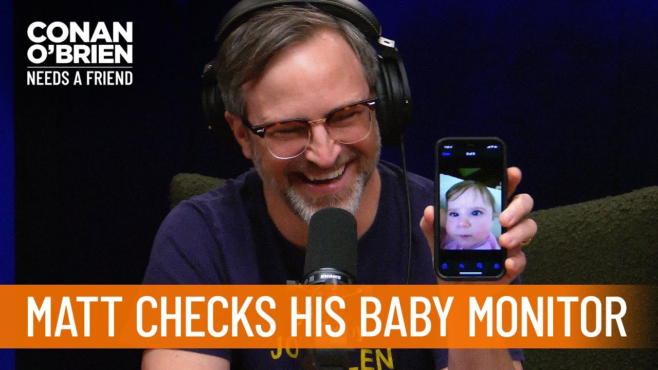 Matt Gourley Checks His Baby Monitor From The Studio | Conan O’Brien ...