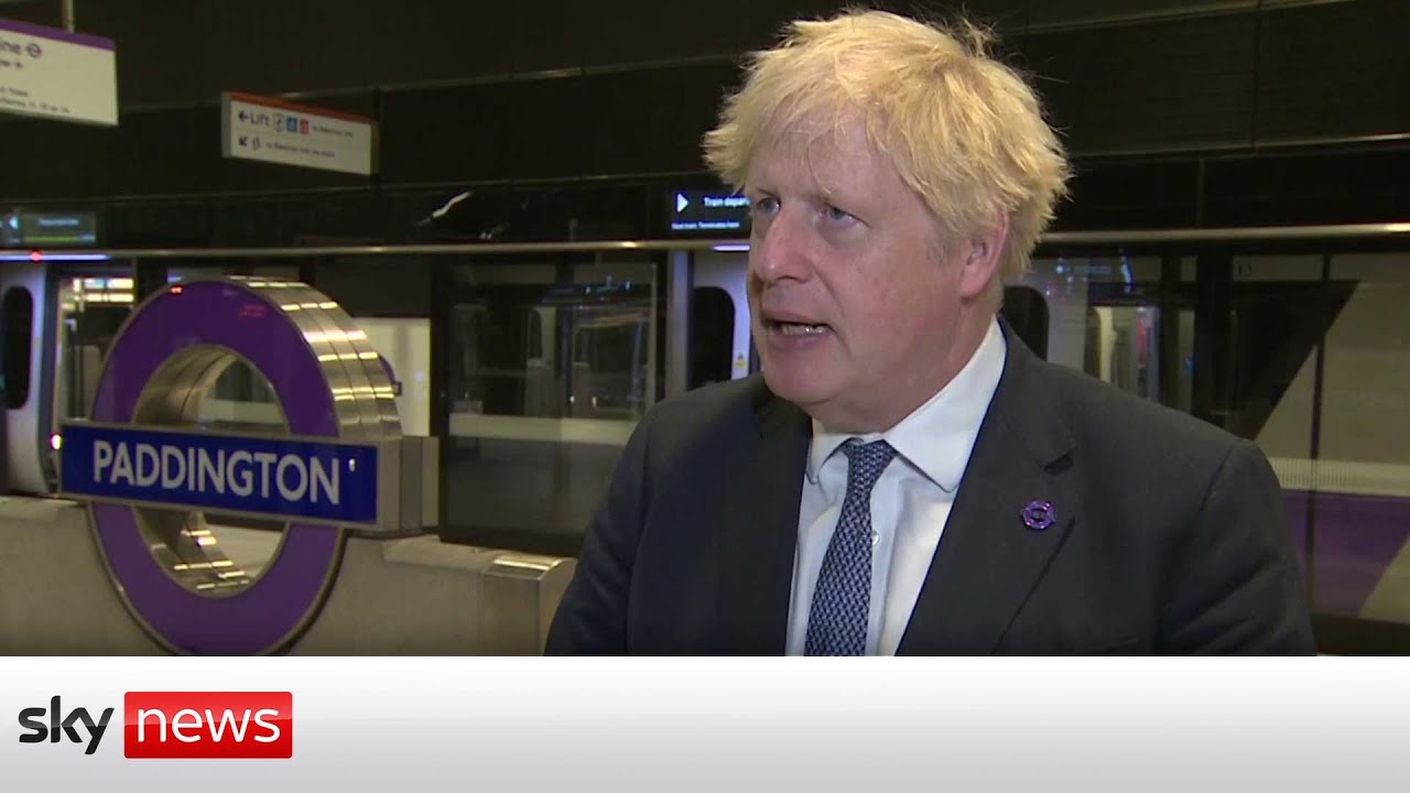Boris Johnson says the opening of the Elizabeth line 'will drive ...
