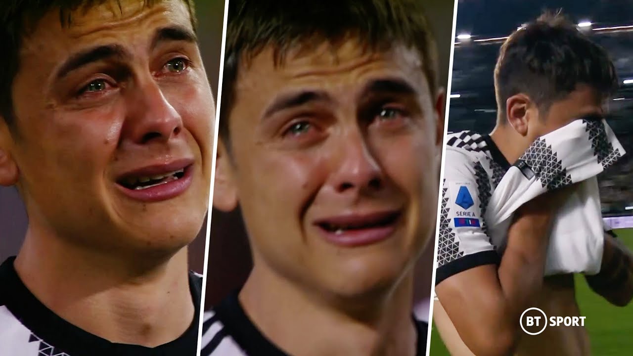 Emotional viewing! Dybala in tears on final home appearance for ...