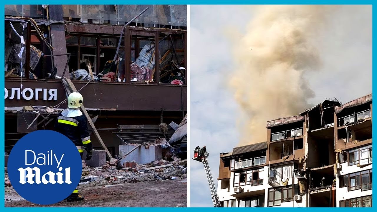 Buildings lie in ruin after Russian strike on Ukraine's Sarny - The ...