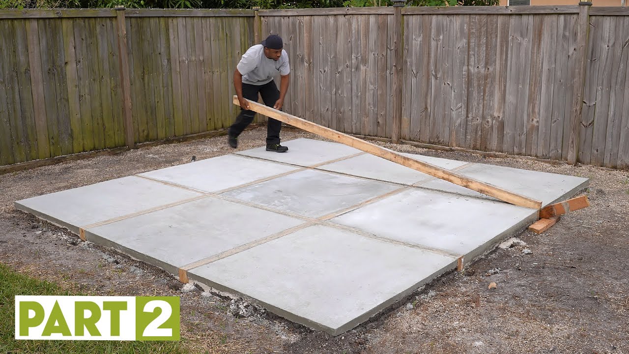 Backyard transformation ( DIY Concrete Patio Part 2 ) - The Global Herald