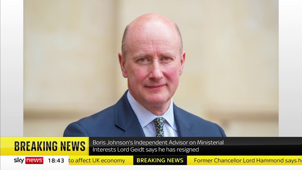 BREAKING: PM's ethics adviser Lord Geidt quits - The Global Herald