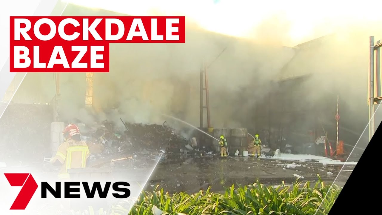 Rockdale rubbish depot fire sends streets into lockdown | 7NEWS - The ...