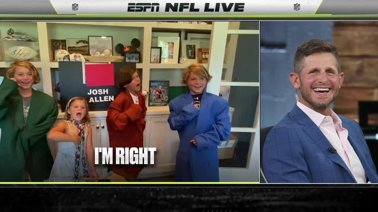 SURPRISE! The families of NFL Live imitate their dads ON AIR for Father ...