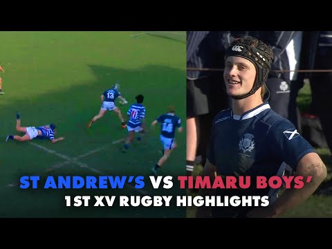 This team play rugby like absolute ballers | St Andrew's vs Timaru Boys ...