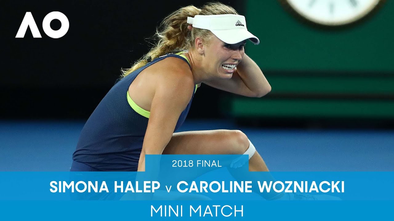 Simona Halep v Caroline Wozniacki Mini Match | Australian Open 2018 ...