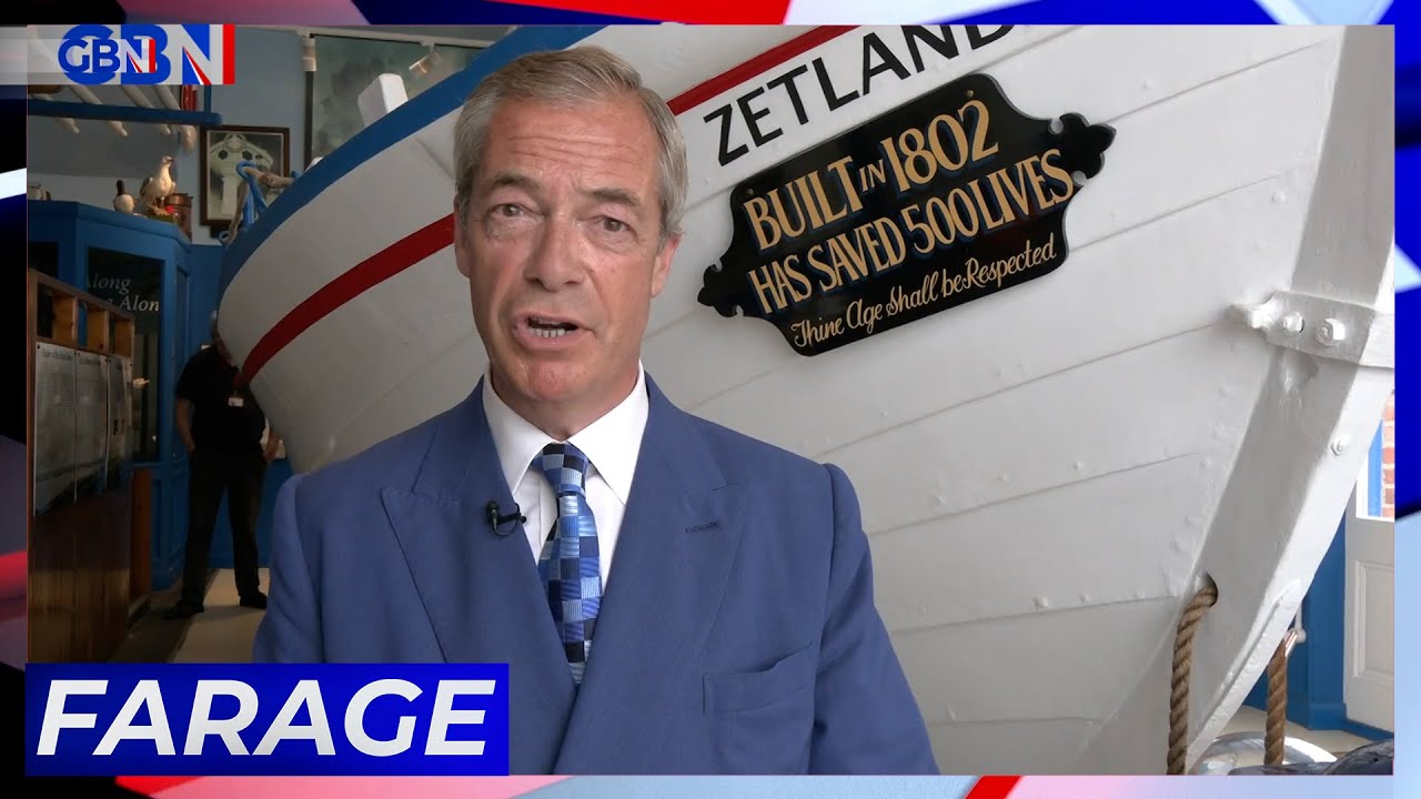 Nigel Farage visits the oldest surviving lifeboat in the world. - The ...