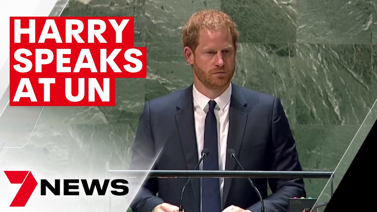 Prince Harry delivers keynote speech at UN | 7NEWS - The Global Herald
