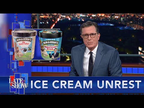 Stephen Colbert Is Outraged Over Canadian "Americone Dream" Ice Cream ...
