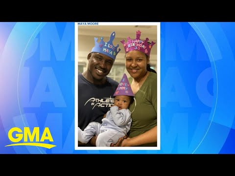 Maya Moore and husband Jonathan Irons welcome baby boy | GMA - The ...