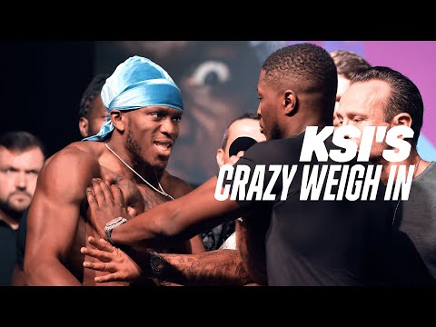 KSI SHOVED By Swarmz During Weigh In - The Global Herald