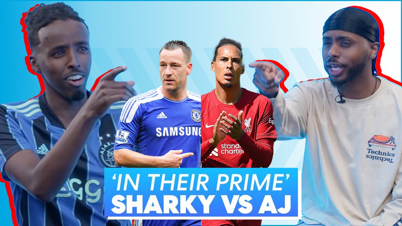 "I'd Rather Take on Terry Than Van Dijk 1-on-1" | Sharky vs AJ | Terry ...
