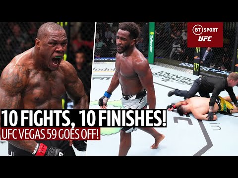 10 Fights, 10 Finishes! | Every finish from a crazy UFC Vegas 59 card ...