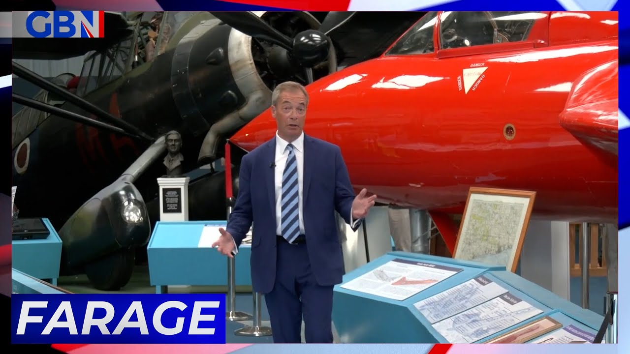 Nigel Farage visits the old RAF base in Tangmere on Farage at Large ...