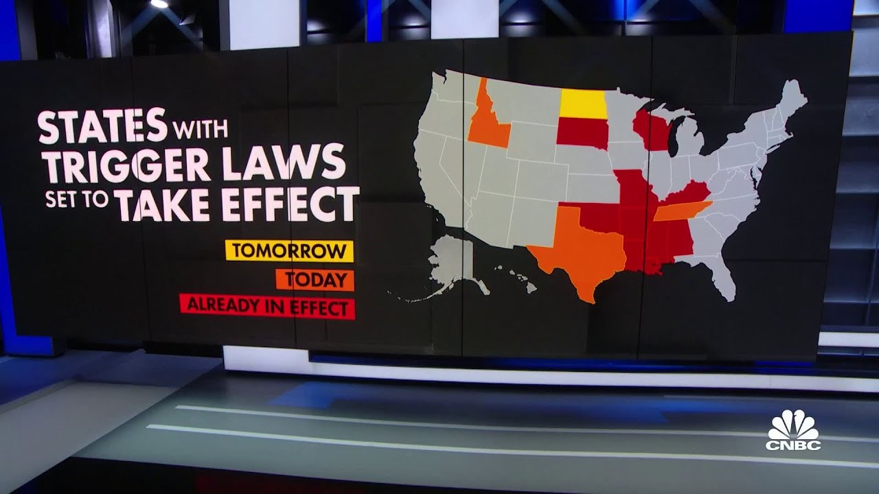 New abortion trigger laws take effect - The Global Herald