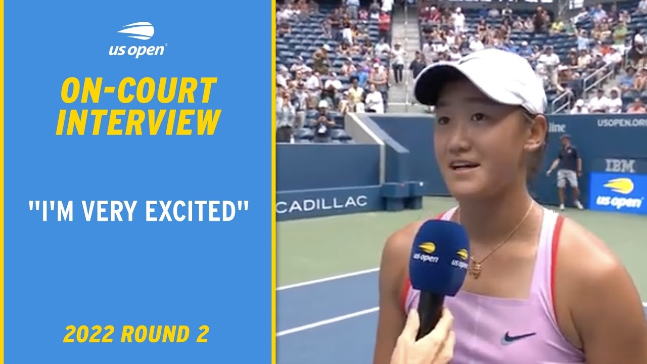 Xiyu Wang On-Court Interview | 2022 US Open Round 2 - The Global Herald