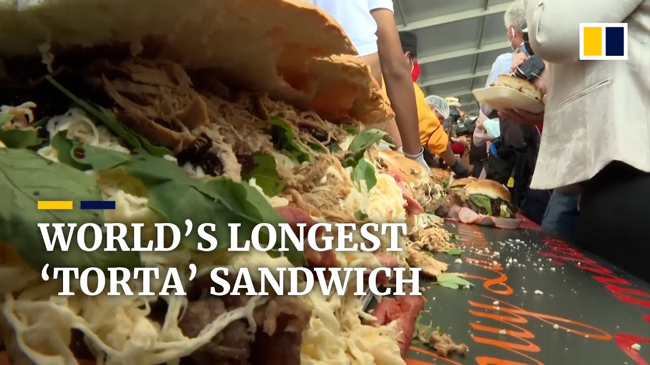 World’s longest-ever ‘torta’ sandwich made in just 2 minutes in Mexico ...