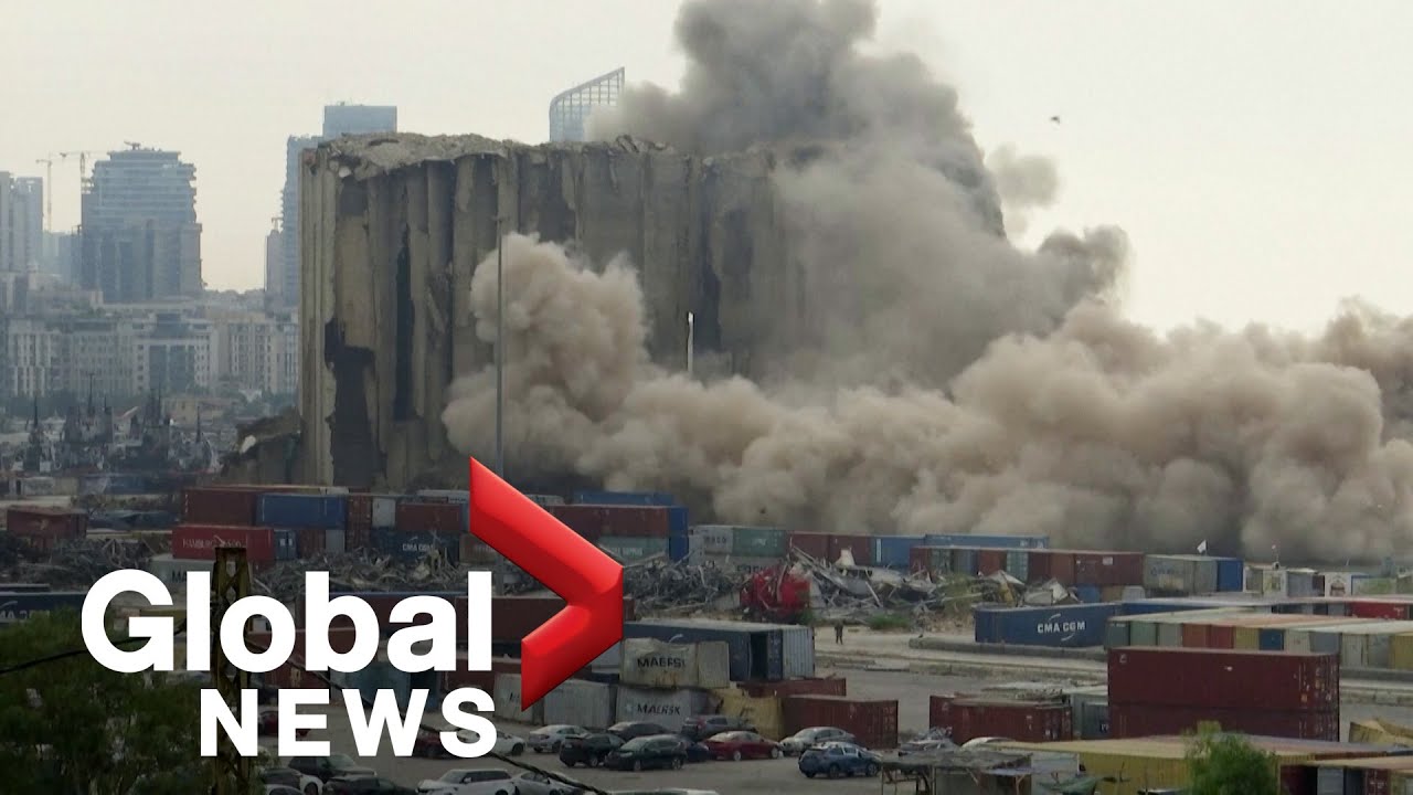 Beirut blast: Lebanon grain silos collapse on 2-year anniversary of ...