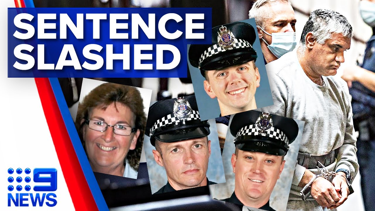 Truck driver who killed four police officers has jail sentence slashed ...